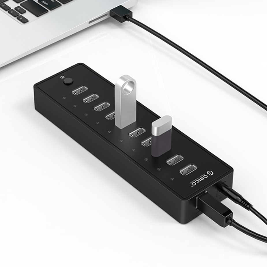 Orico P10-U2 (10-Port) USB 2.0 Hub (30W) Power Supply